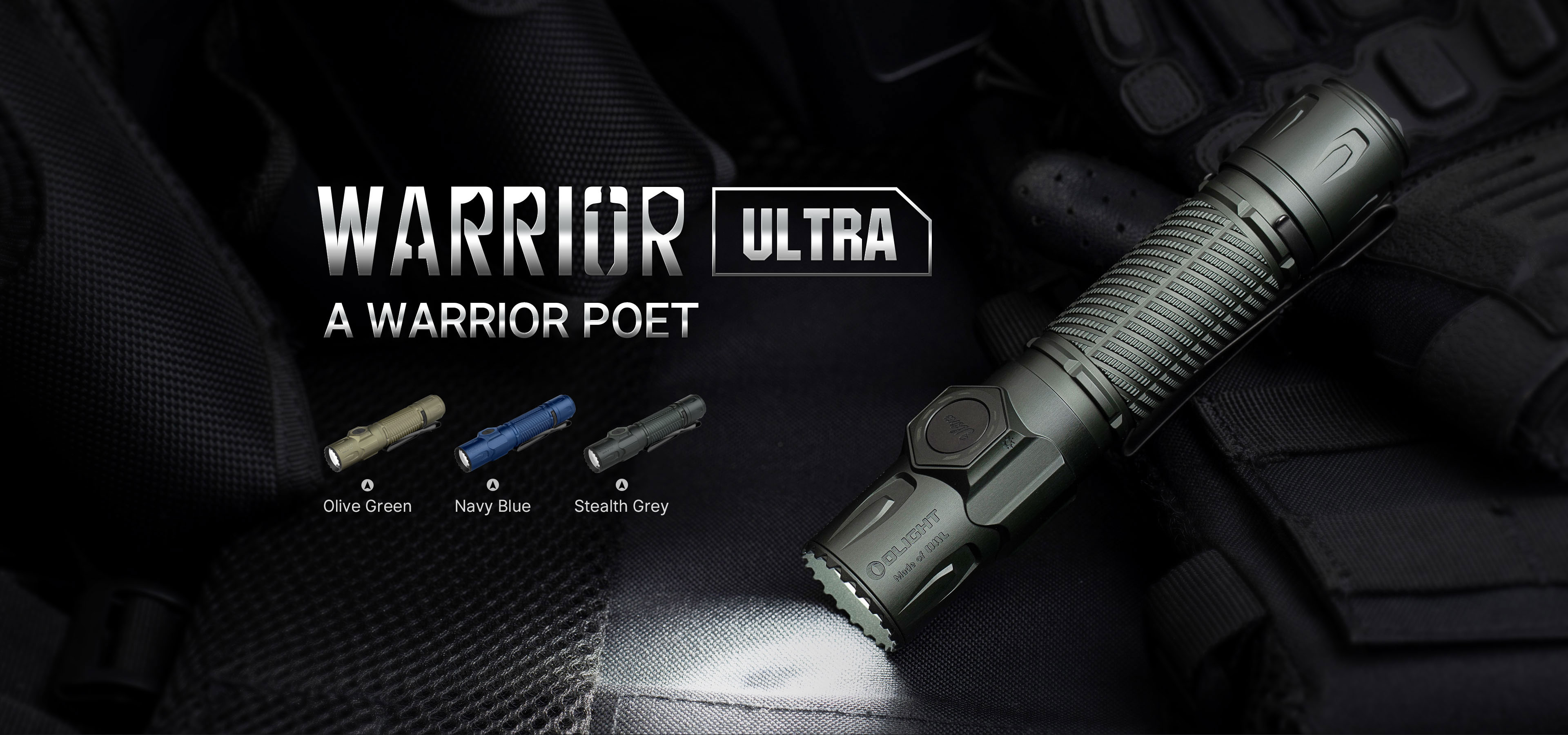 Olight Warrior Ultra Powerful 2500lm Tactical Torch 55 Day Runtime ...