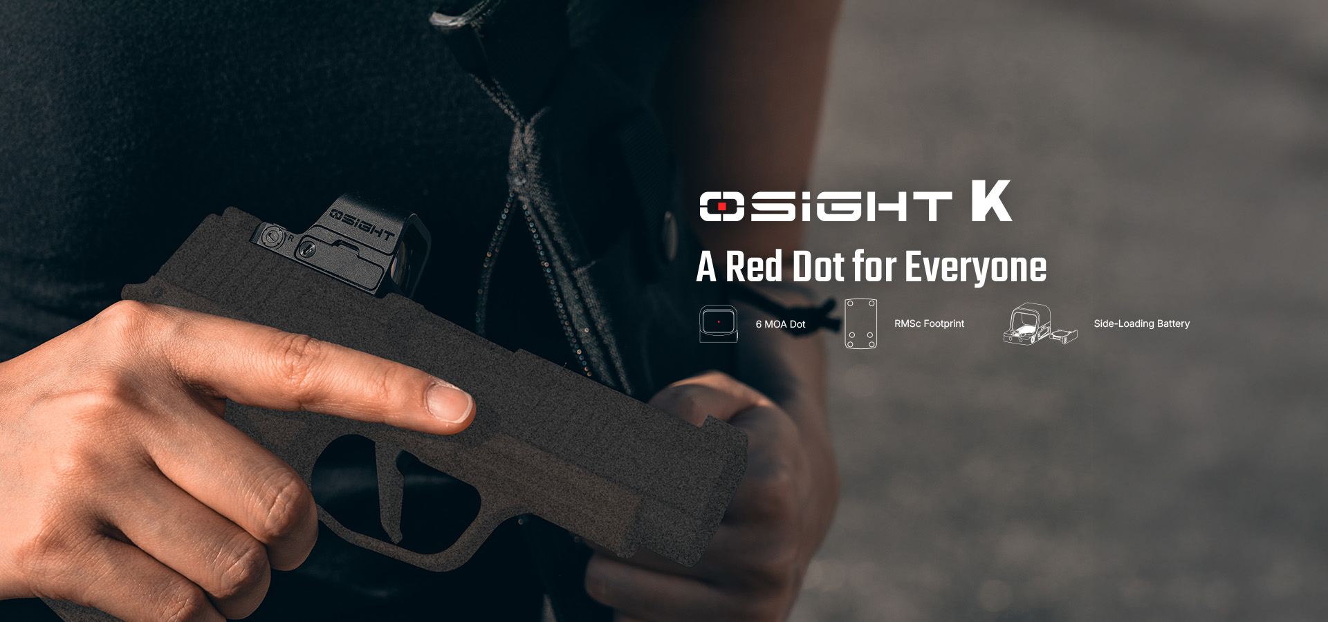Osight K Red Dot Sight Quick Target Acquisition Motion Sensor ...