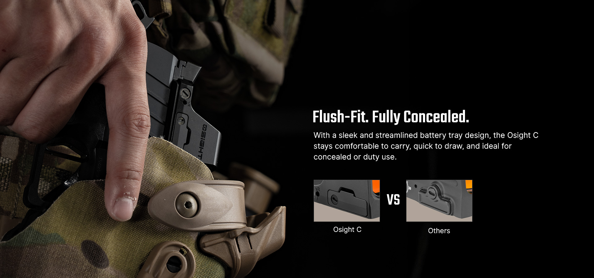 Osight C Red Dot Sight Multi-Coated Lens Enhanced Clarity Motion Sensor ...