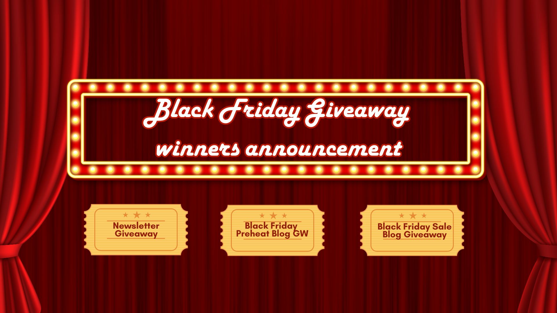 Celebrating the Winners: Black Friday Giveaway Results Are In!
