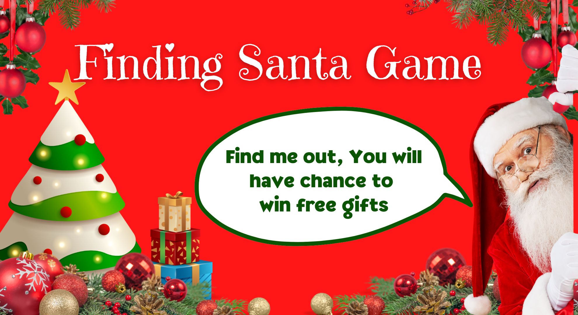 Let's Play A Christmas Games: Find Santa Claus! Win Free Gifts