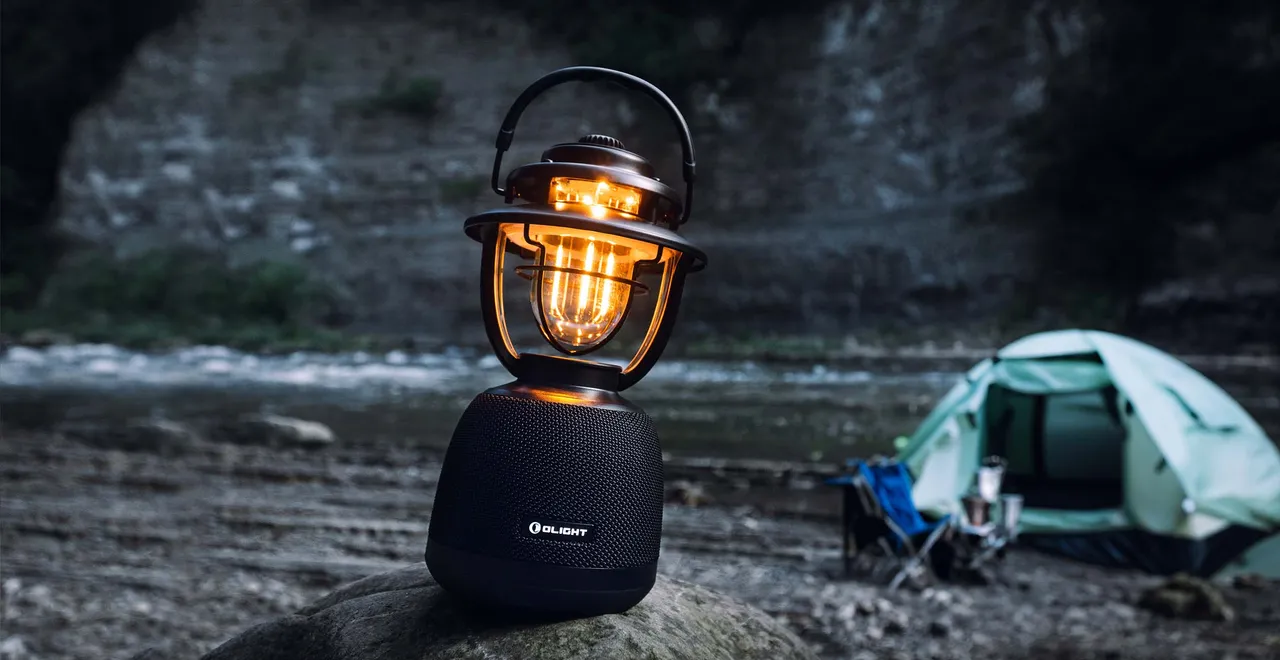 Olight Olantern Music Rechargeable Camping Musical Lantern Speaker ...