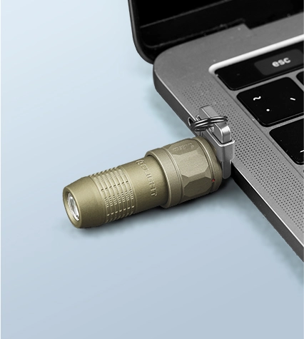 Olight iUltra Keyring Torch Durable Aluminum USB-C Magnetic Base ...