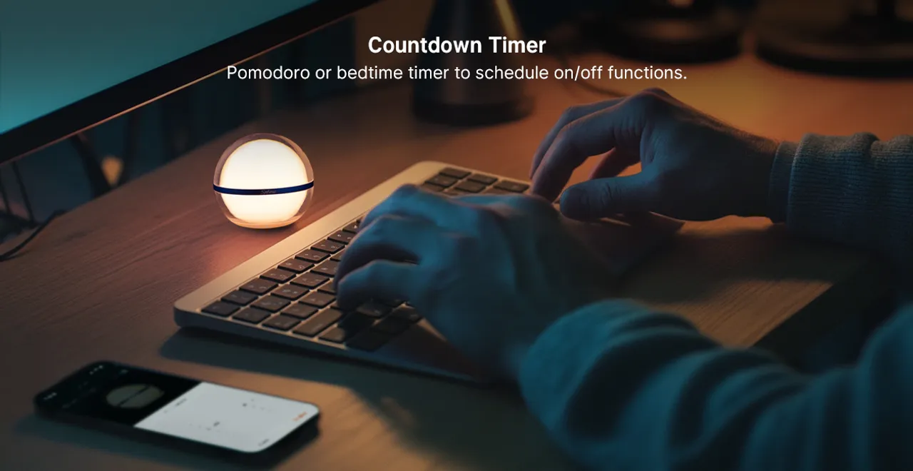 Olight Sphere Wireless Light Bulb Ambient Light with 20 Lighting ...